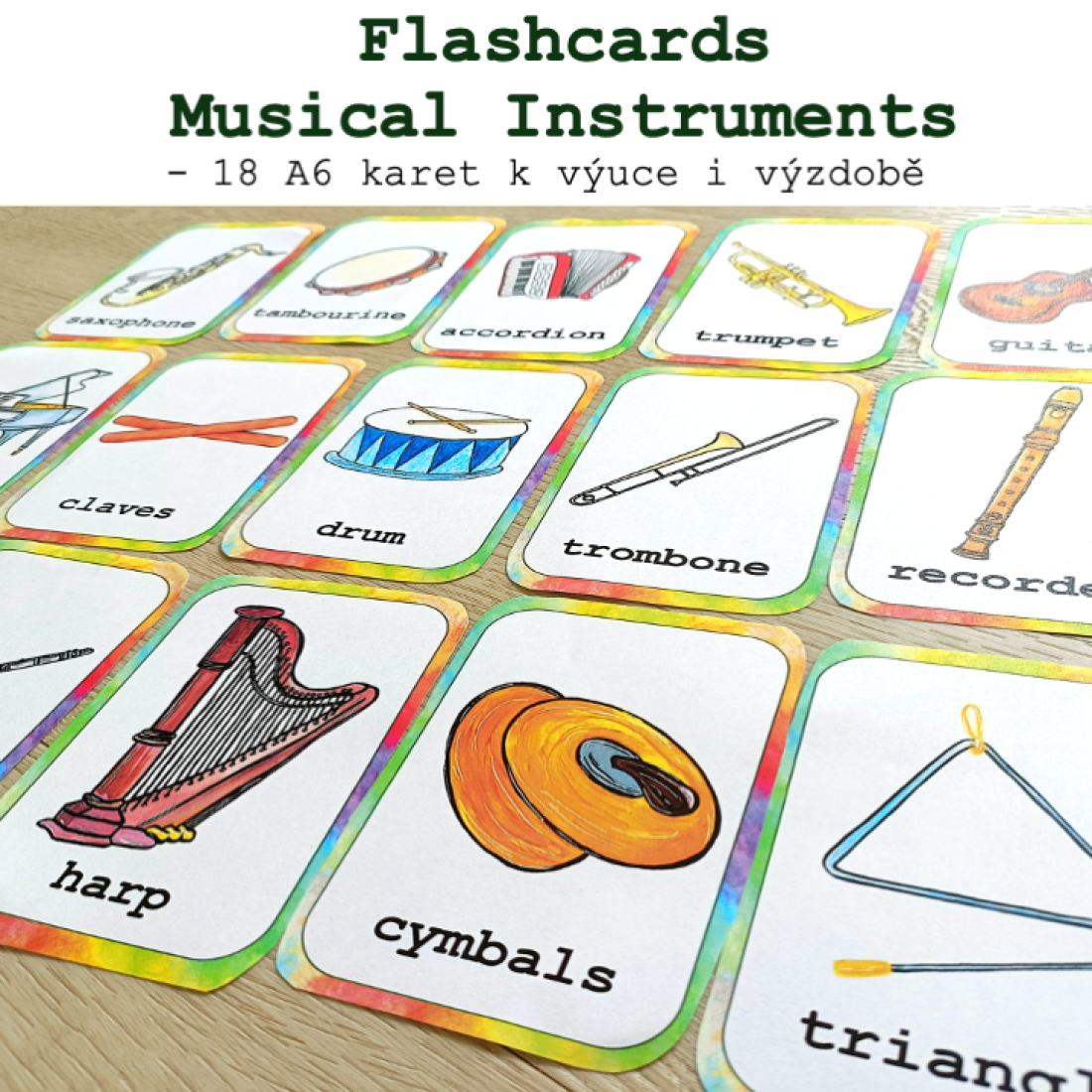 Flashcards - Musical Instruments | Učitelnice