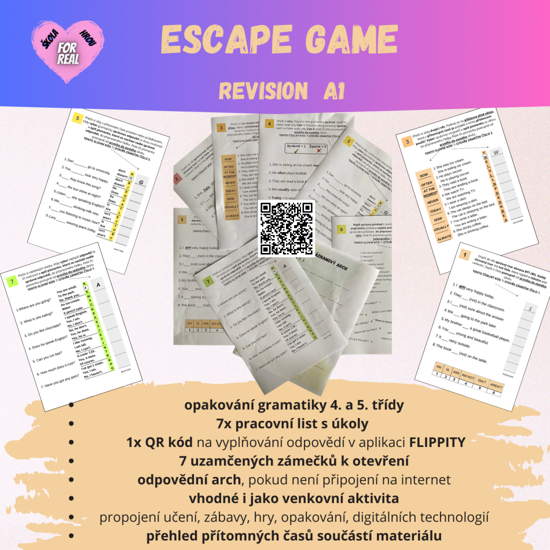 Escape game - Revision A1 | Učitelnice