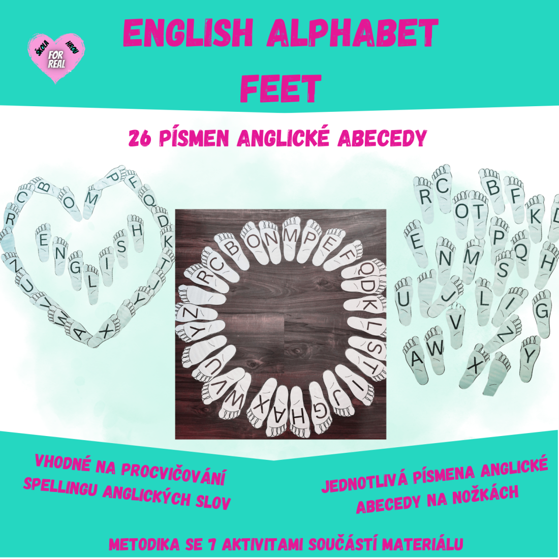 English Alphabet - FEET | Učitelnice