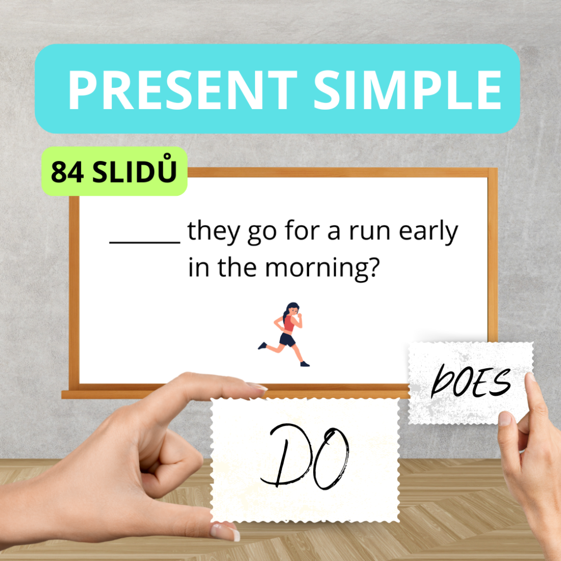 Present Simple - 84 Slidů pro procvičování | Učitelnice