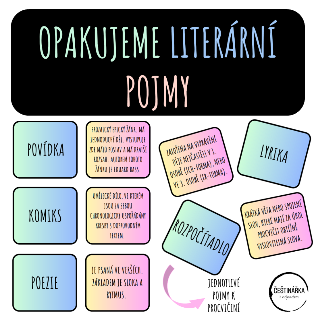 Materiál - Opakujeme literární pojmy