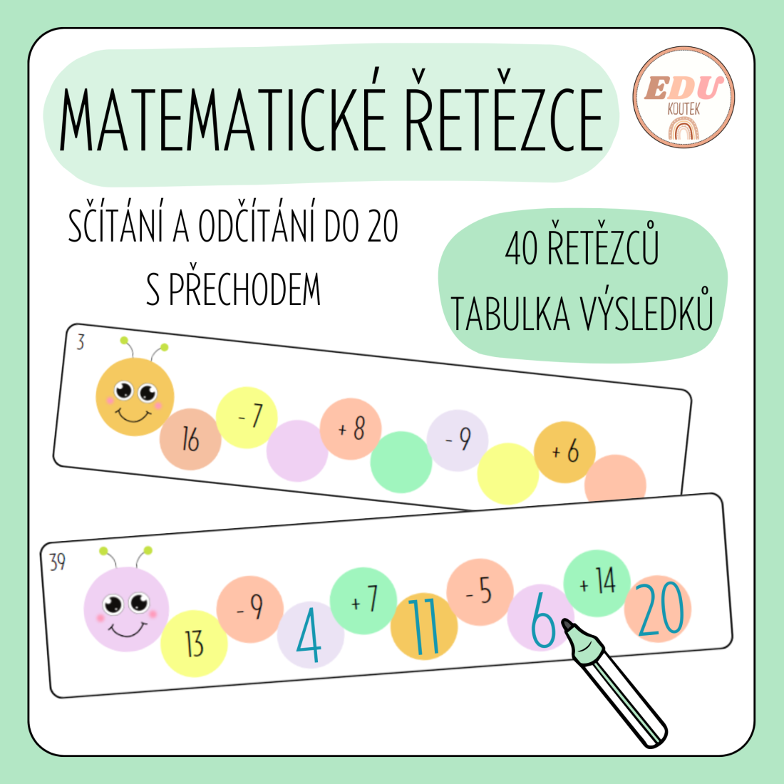 Matematické řetězce | Učitelnice