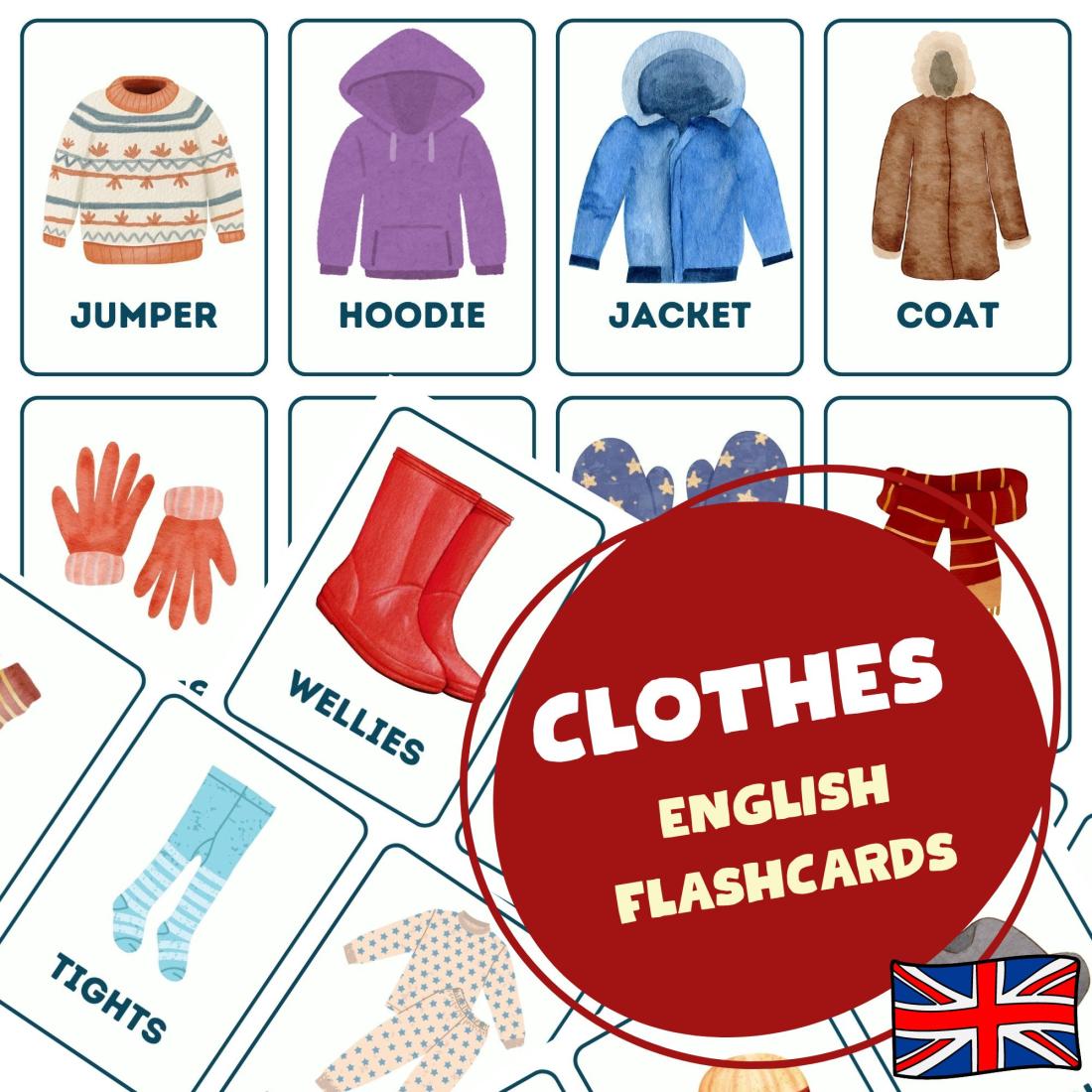 CLOTHES - English flashcards | anglické obrázkové kartičky | Učitelnice