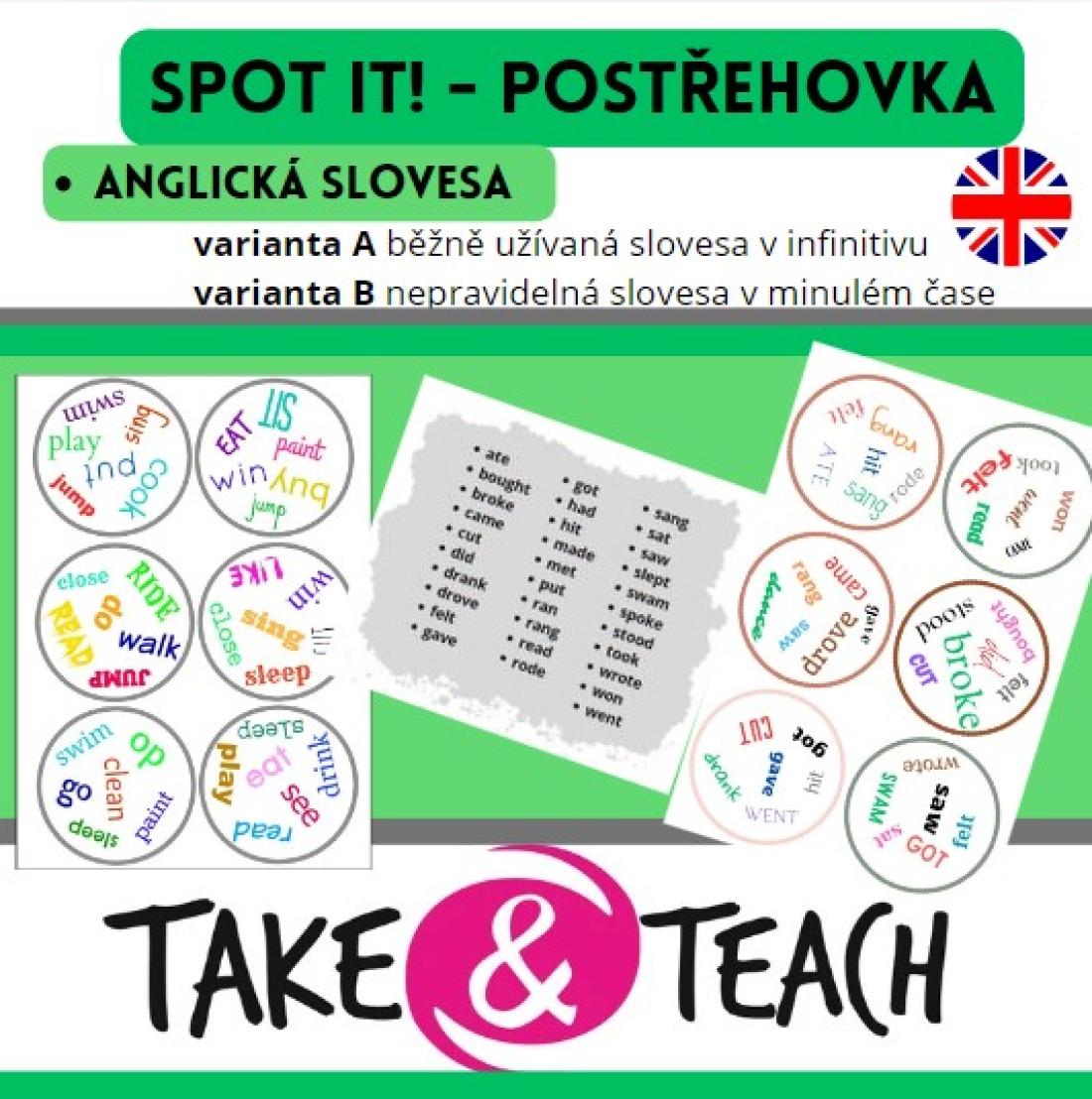 POSTŘEHOVKA - ANGLICKÁ NEPRAVIDELNÁ SLOVESA | Učitelnice
