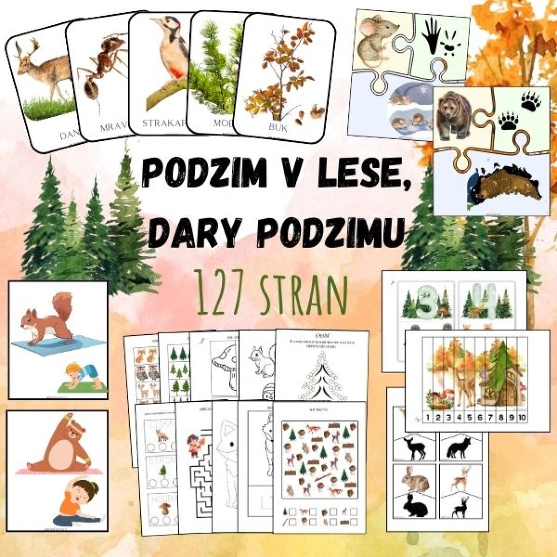 Podzim v lese, dary podzimu - 127 STRAN - SOUBOR AKTIVIT | Učitelnice
