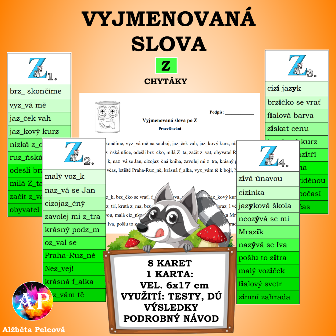 VYJMENOVANÁ SLOVA PO Z (chytáky) | Učitelnice