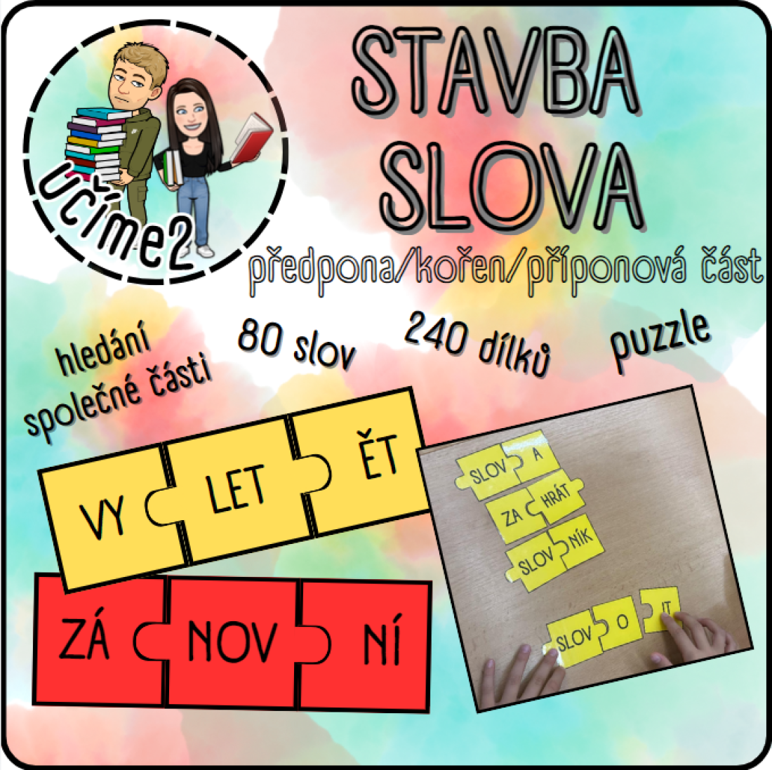 Stavba slova - puzzle | Učitelnice