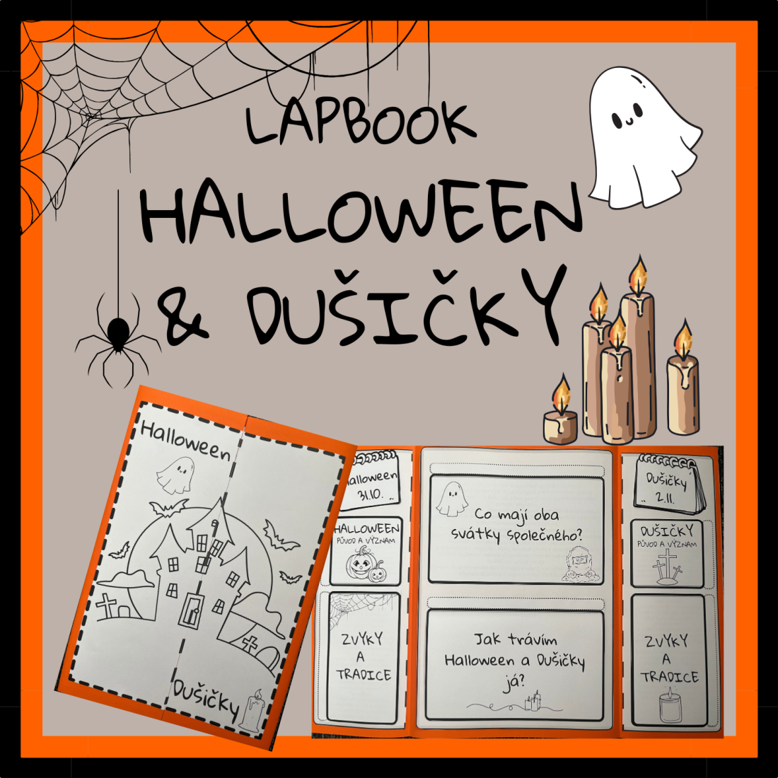 Materiál - Lapbook - Halloween & Dušičky