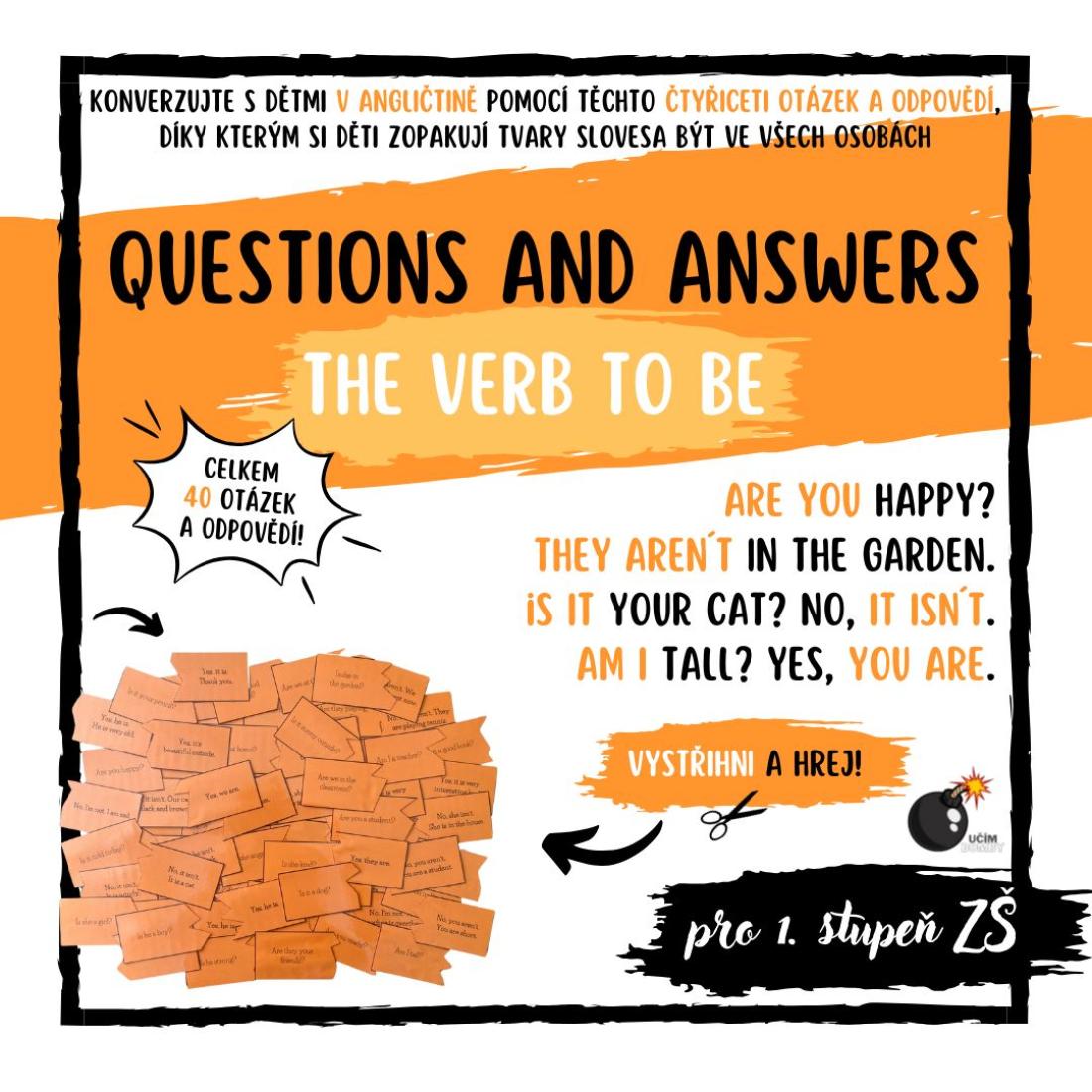 QUESTIONS AND ANSWERS - The verb TO BE | Učitelnice