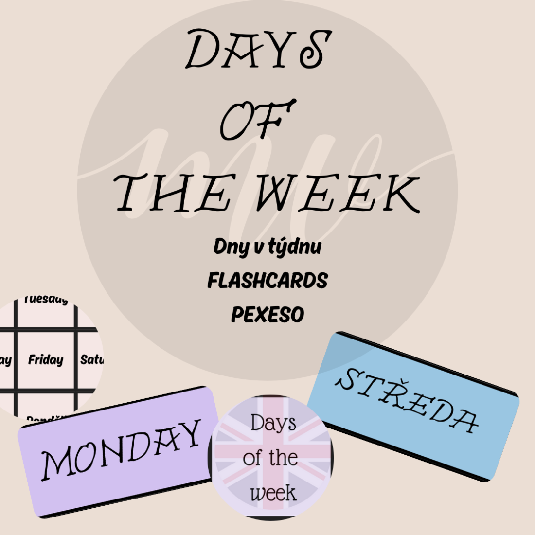 Materiál - Days of the week - Dny v týdnu