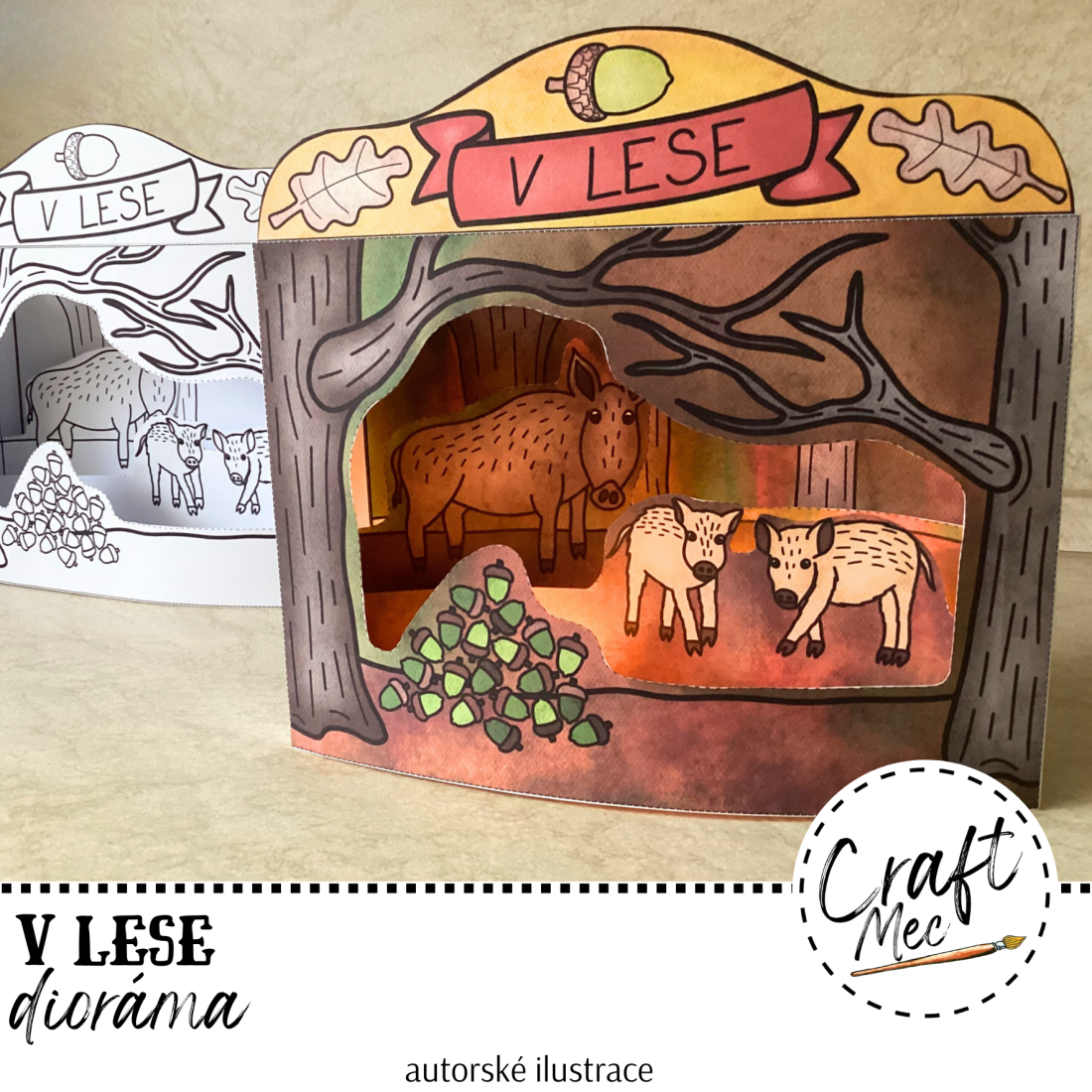 V LESE - DIORÁMA | Učitelnice