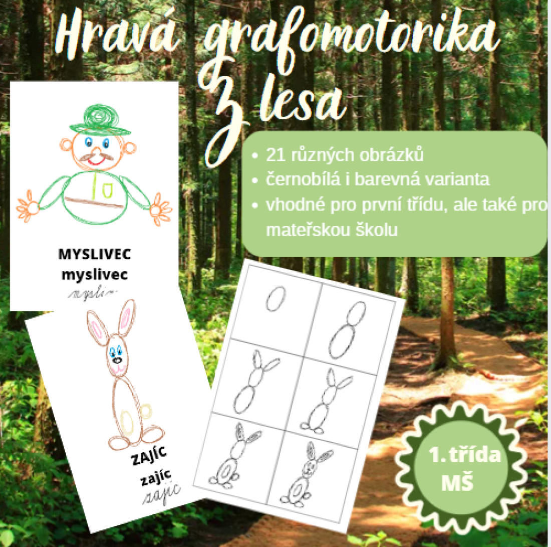 Hravá grafomotorika Z lesa | Učitelnice
