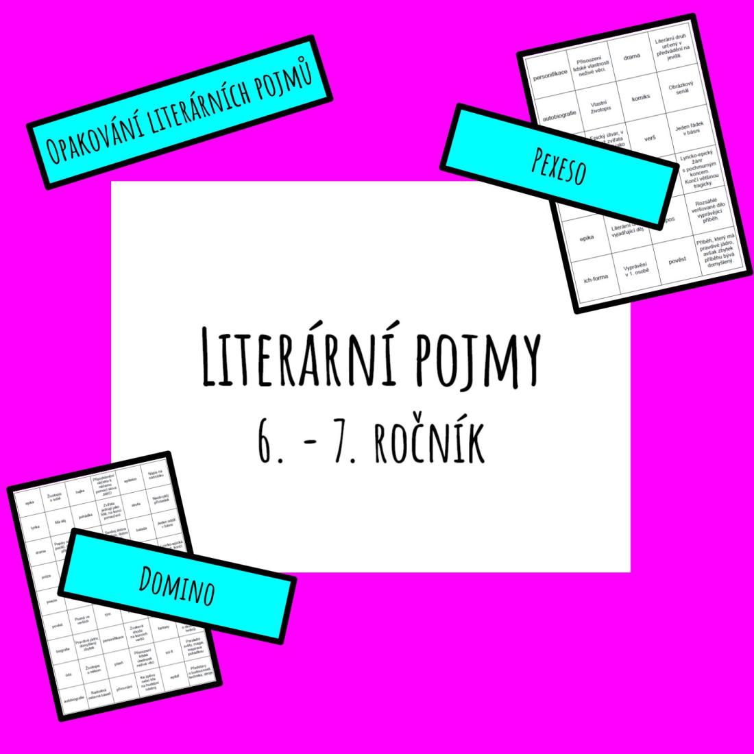 Literární pojmy - 6. + 7. ročník | Učitelnice