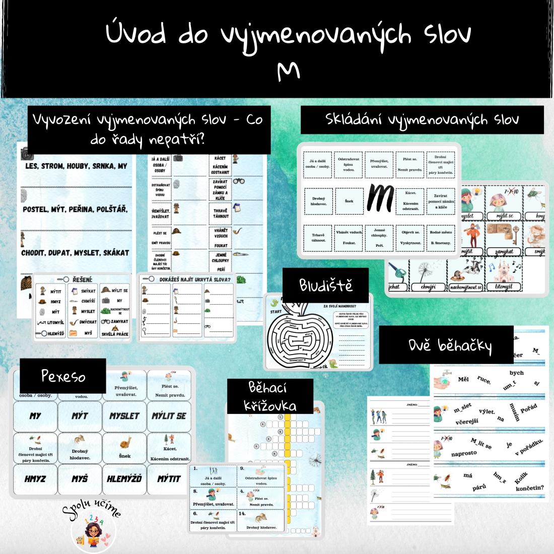 Materiál - Úvod do vyjmenovaných slov po M