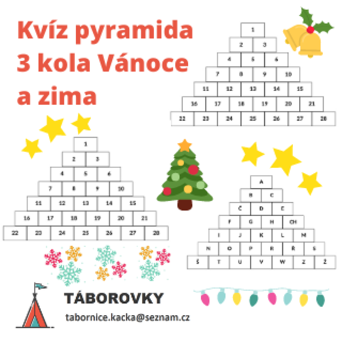 Kvíz pyramida 3 kola Vánoce a zima | Učitelnice