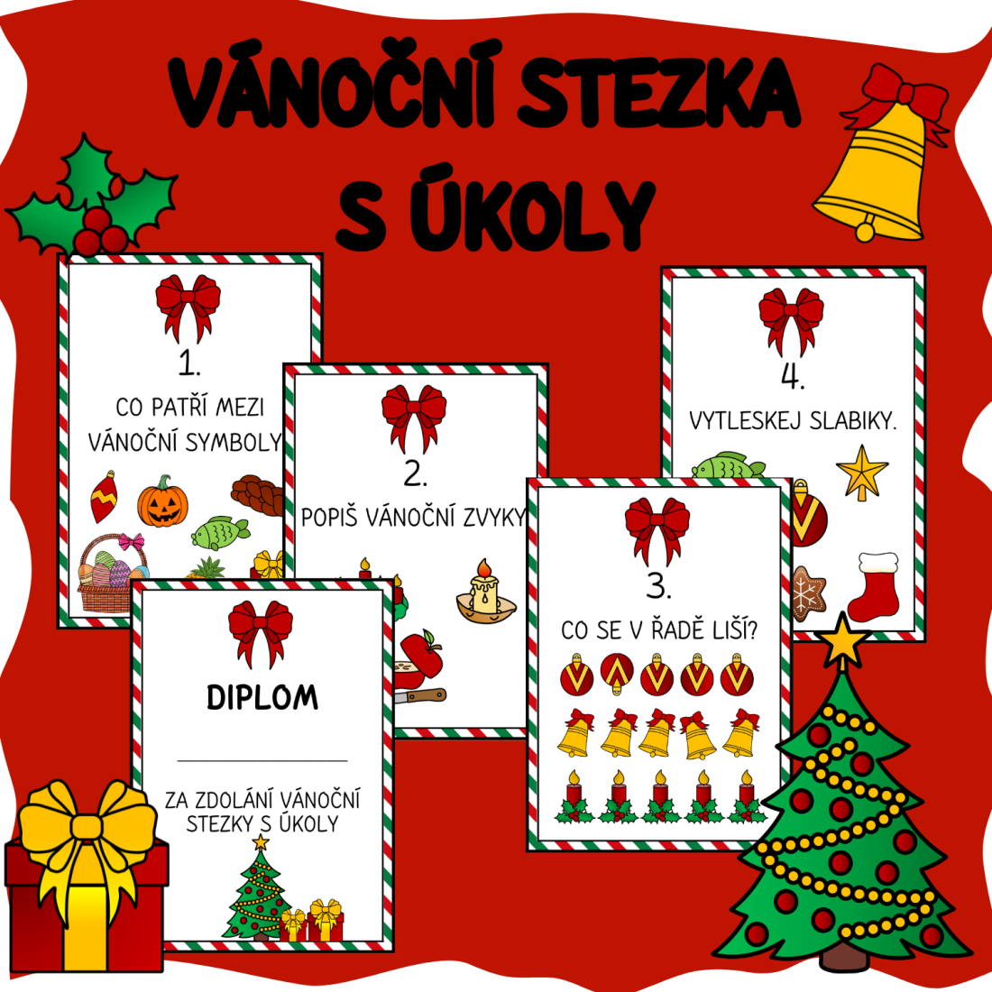 Vánoční stezka s úkoly | Učitelnice