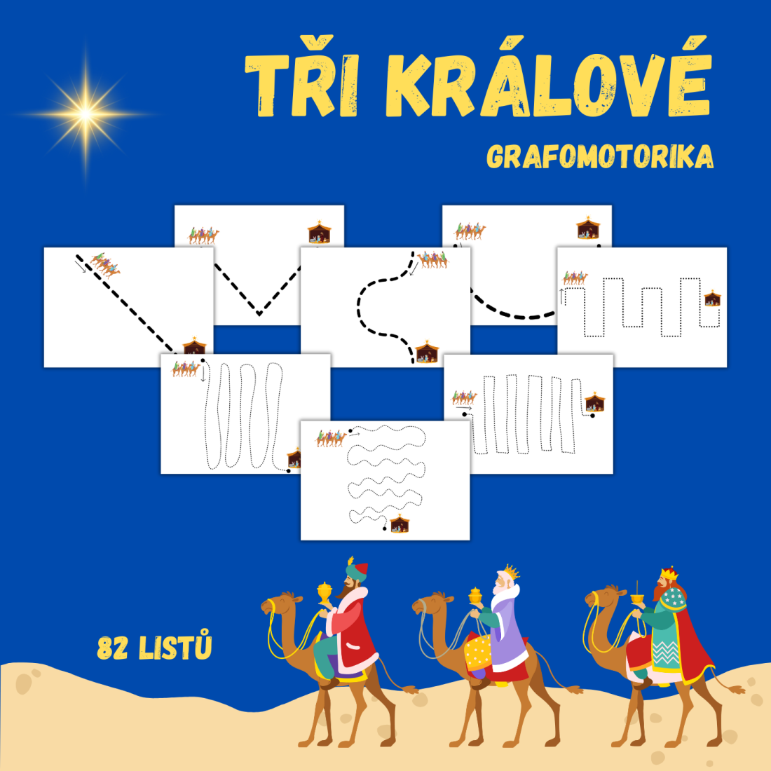 TŘI KRÁLOVÉ - grafomotorika | Učitelnice
