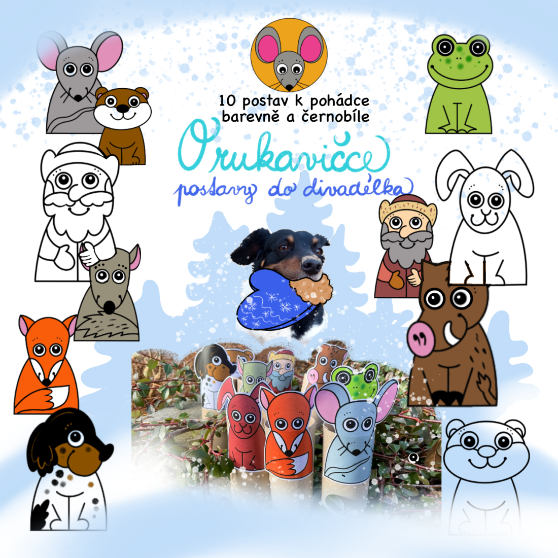 O RUKAVIČCE - postavy do divadélka | Učitelnice