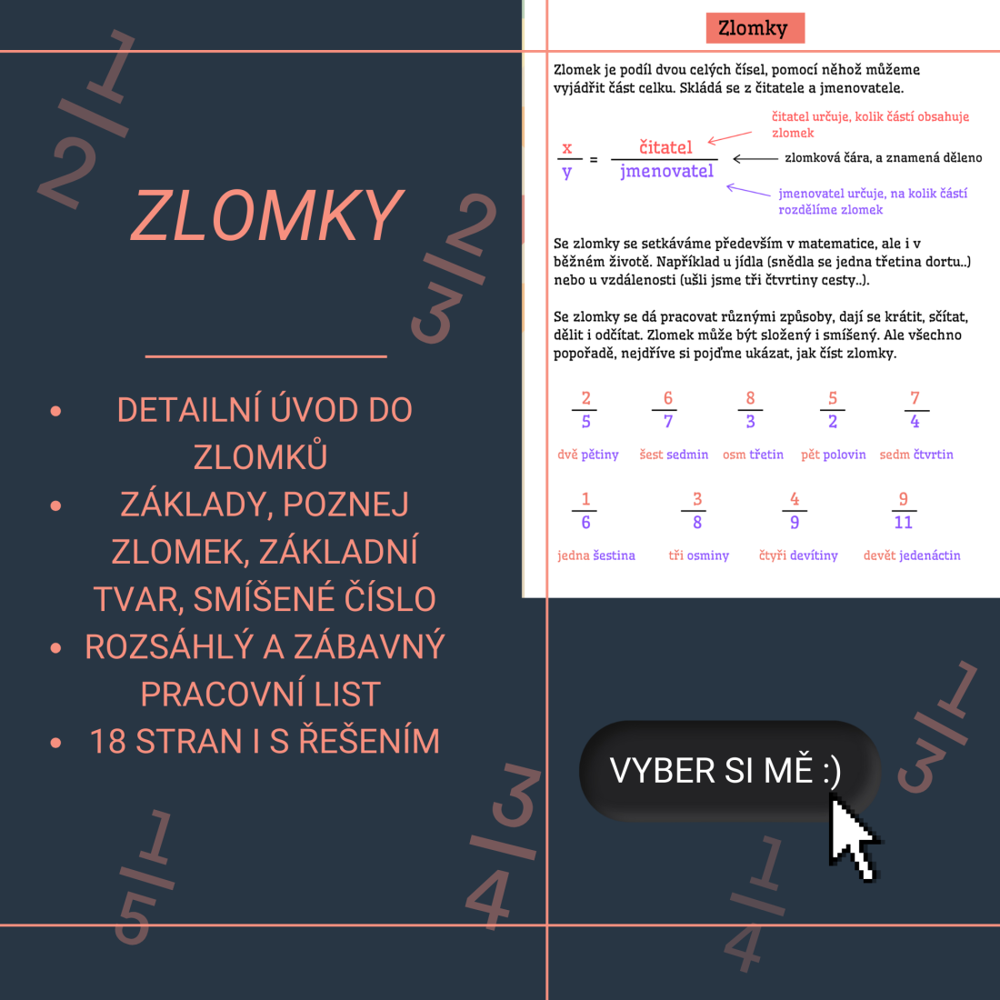 Matematika - Zlomky | Učitelnice