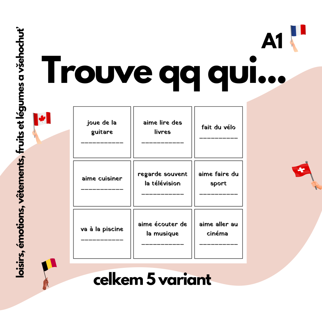 Trouve quelqu'un qui... | Učitelnice