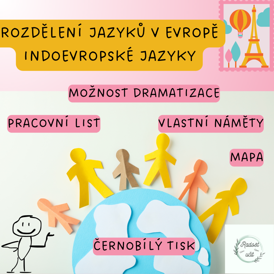Materiál - Rozdělení jazyků v Evropě. Indoevropské jazyky.