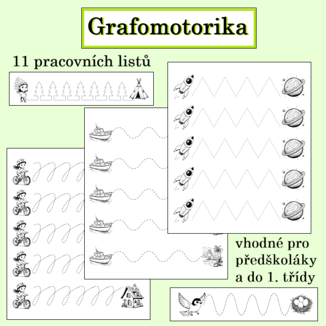 Grafomotorika | Učitelnice
