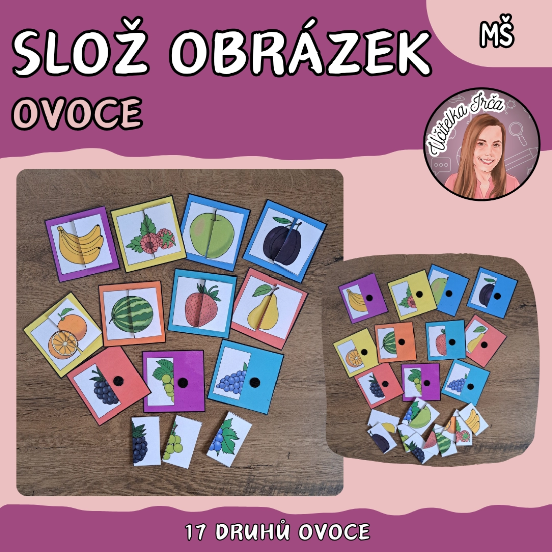 Slož obrázek - ovoce | Učitelnice