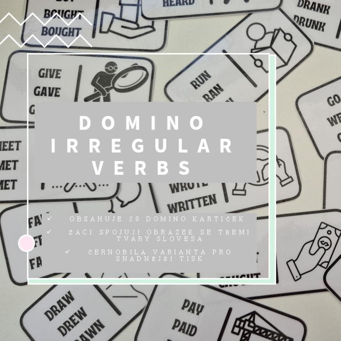Materiál - Irregular verbs - domino
