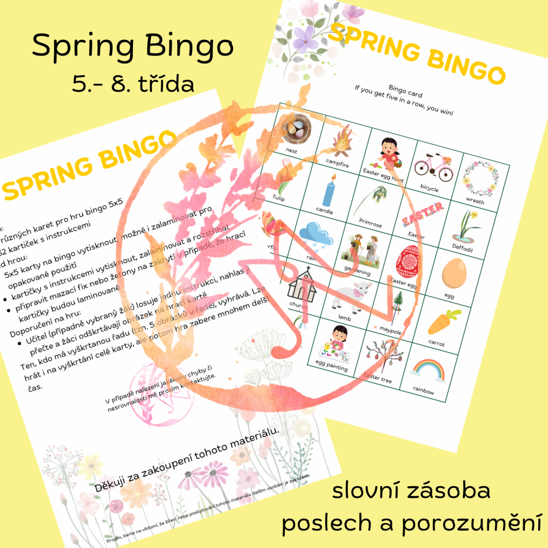 Spring bingo | Učitelnice