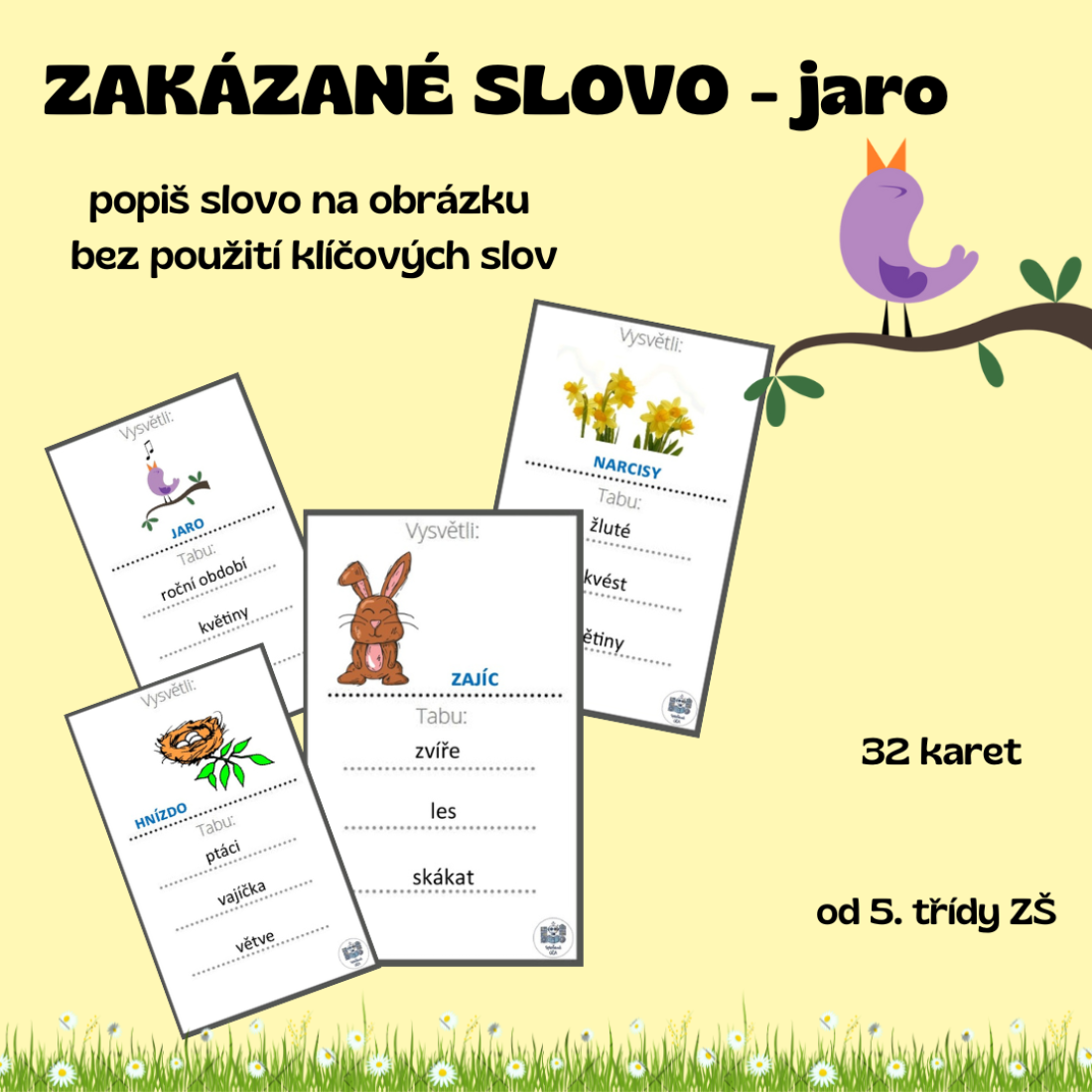 Jarní zakázaná slova - hra na rozšíření slovní zásoby | Učitelnice
