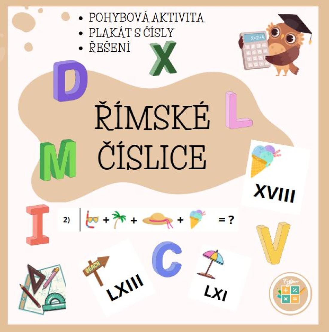 Materiál - ŘÍMSKÉ ČÍSLICE