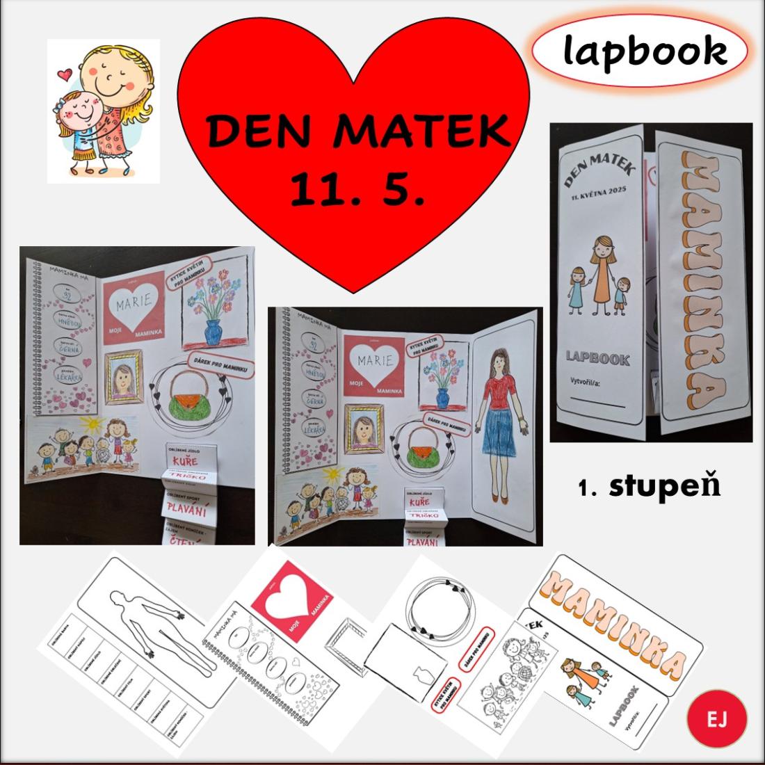 Lapbook - DEN MATEK | Učitelnice