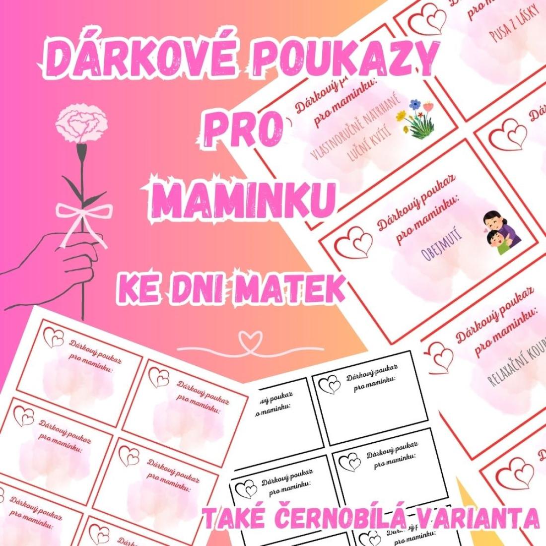 Dárkové poukazy pro maminku | Učitelnice