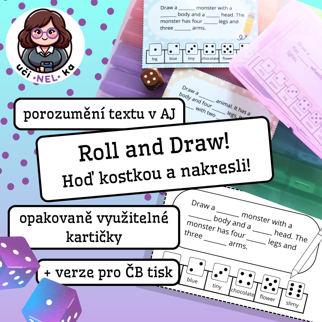 Roll and Draw! - Hoď kostkou a nakresli! | Učitelnice
