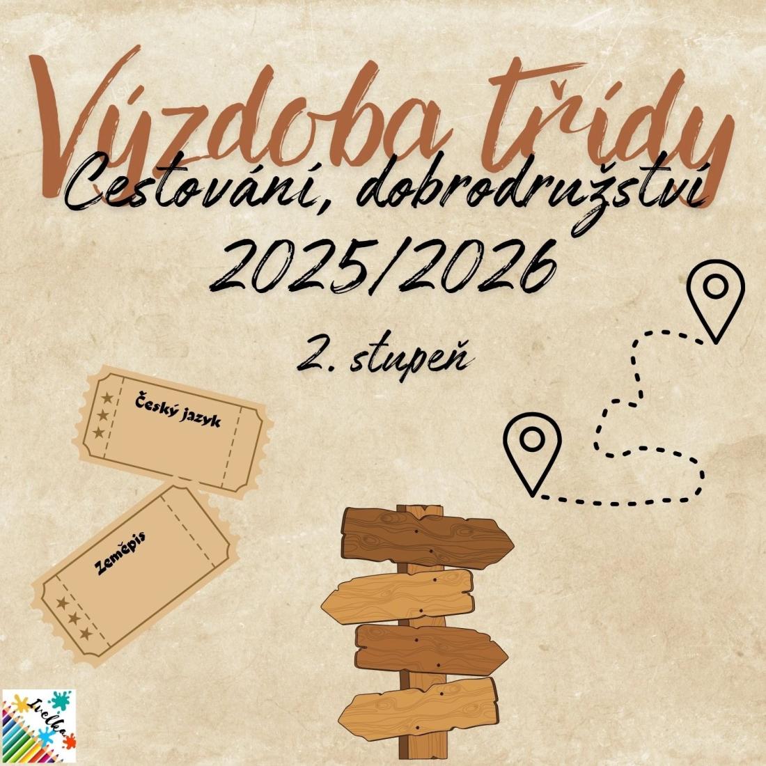 Výzdoba třídy - cestování, dobrodružství - 2025/2026 | Učitelnice