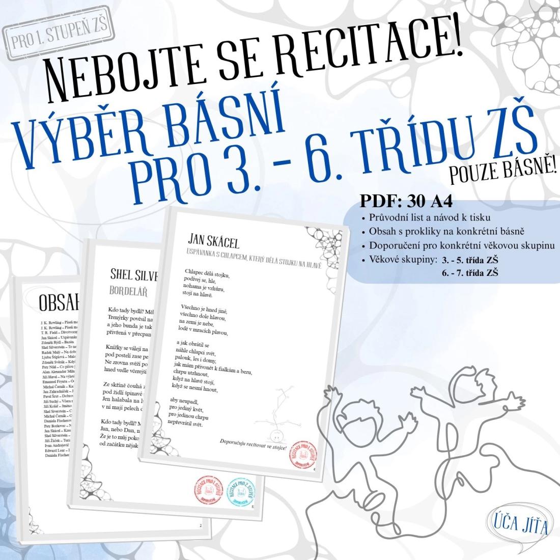 Nebojte se RECITACE - výběr básní pro 3. - 6. třídu | Učitelnice