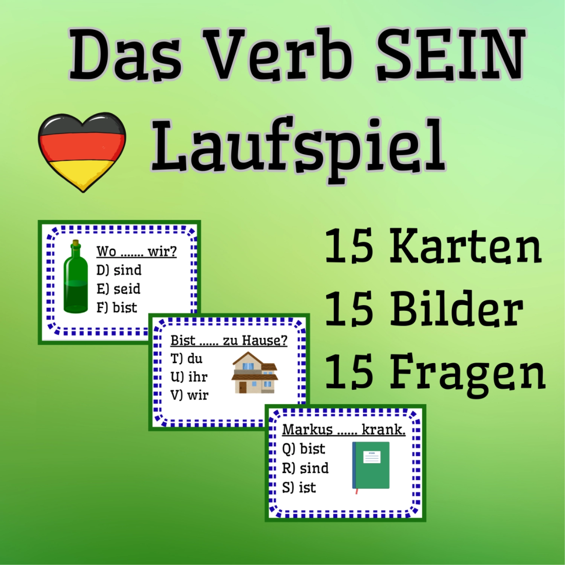 Das Verb SEIN & Laufspiel | Učitelnice