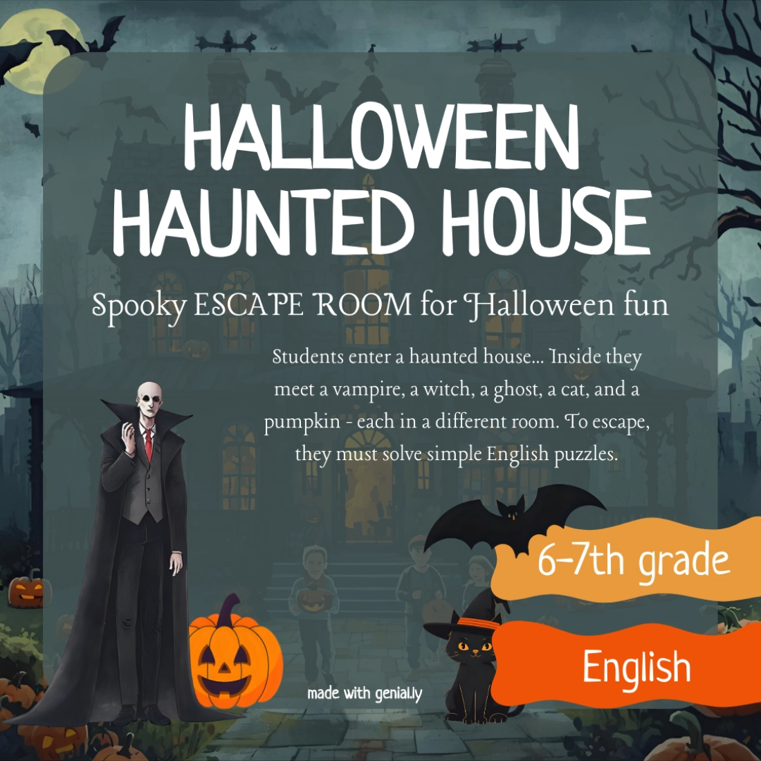 Halloween Haunted House Escape Game | Učitelnice