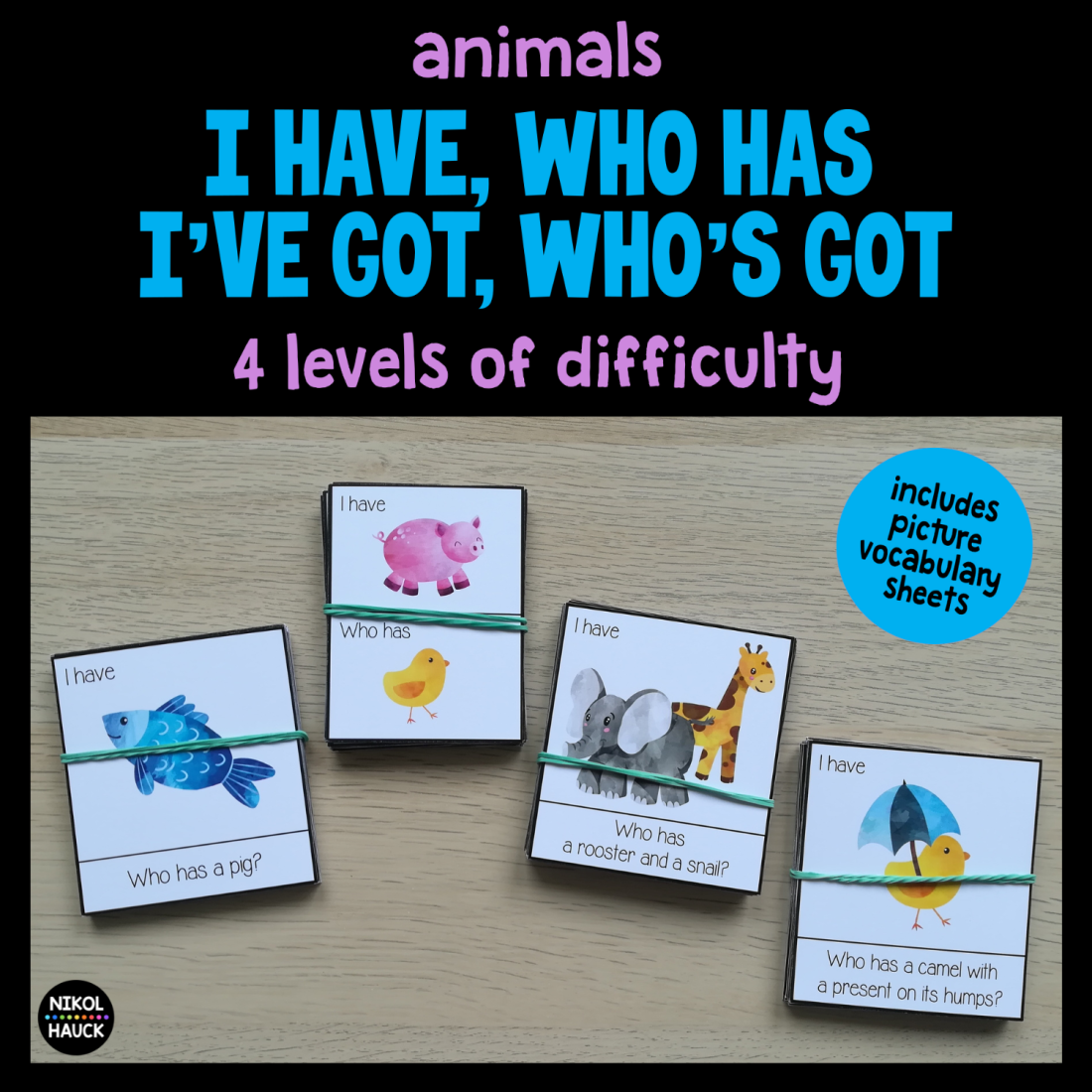 I HAVE, WHO HAS – ANIMALS | Učitelnice