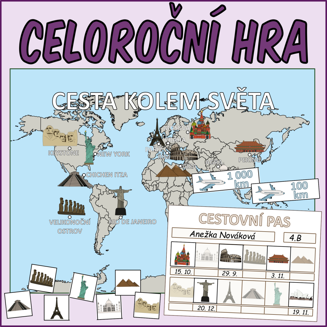 Cesta kolem světa - Celoroční hra | Učitelnice