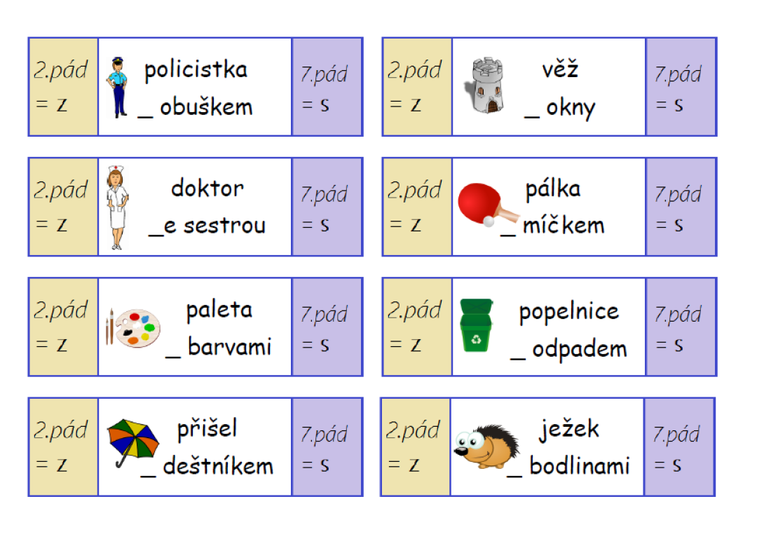 Předložky s a z | Učitelnice