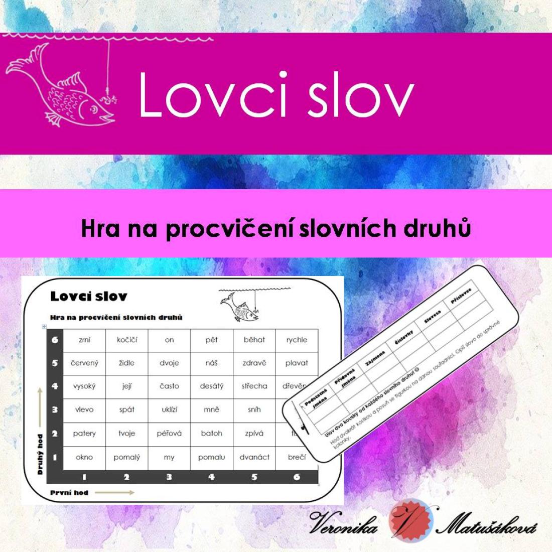 Lovci slov - SLOVNÍ DRUHY | Učitelnice