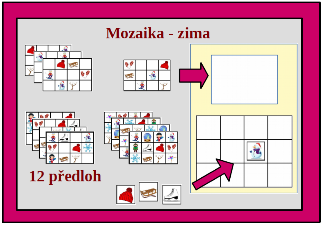 Mozaika "Zima" | Učitelnice