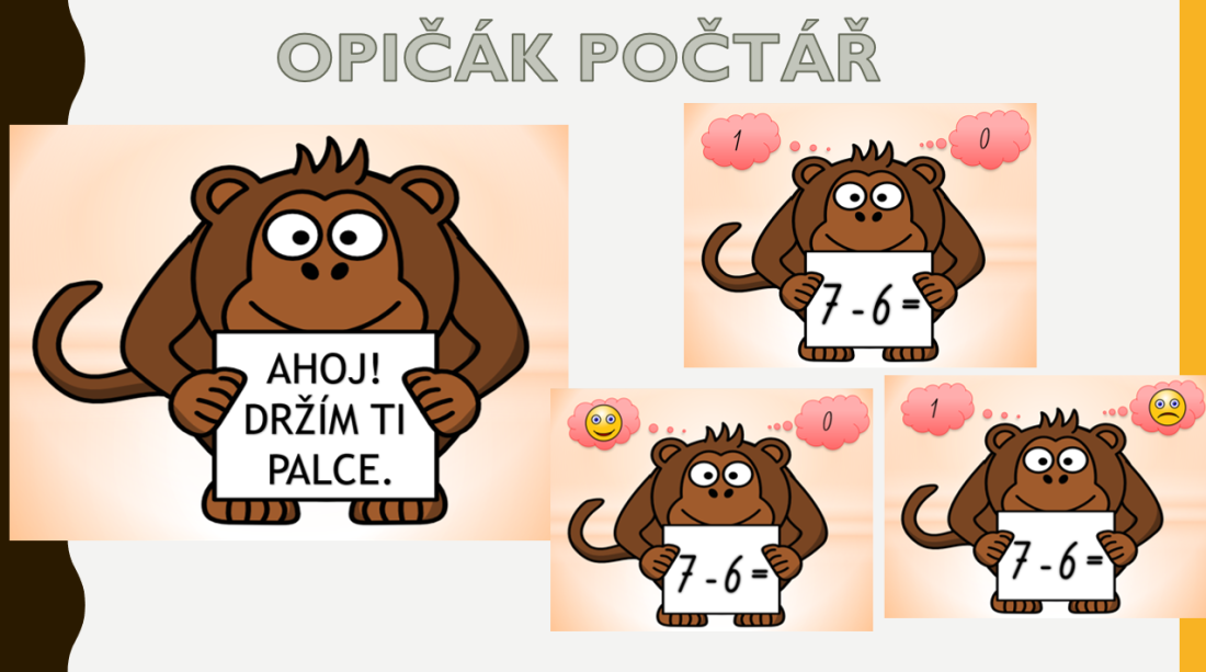 Materiál - Opičák počtář