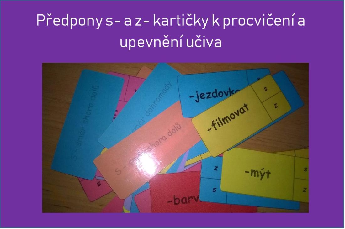 Předpony s a z | Učitelnice
