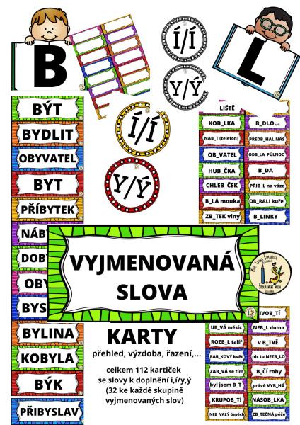 Materiál - Čtenářské strategie - karty