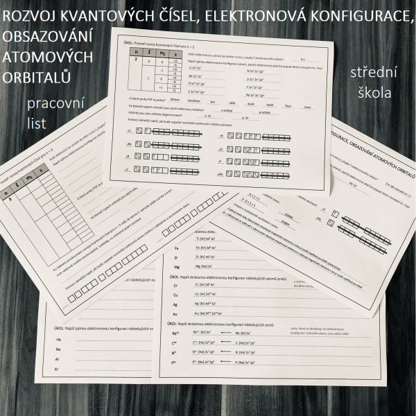 Materiál - TVARY MOLEKUL - VSEPR - pracovní list
