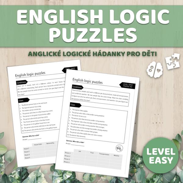 Materiál - ENGLISH LOGIC PUZZLES 2 | Anglické hádanky pro děti (Level ...