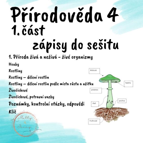 Přírodověda 4. ročník ZŠ - přípravy/zápisky na celý školní rok | Učitelnice