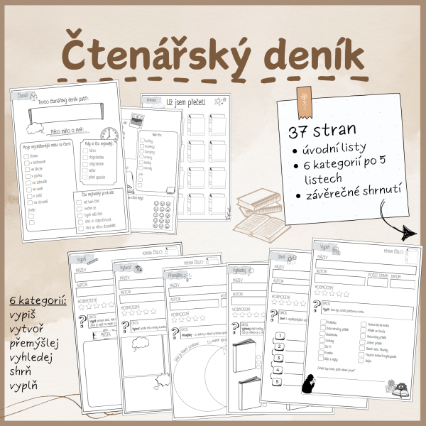 Čtenářský deník - 4. třída | Učitelnice